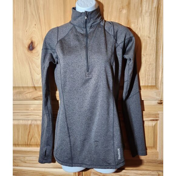 Reebok | Tops | Reebok Quarter Zip Long Sleeve Pullover Womens Medium ...